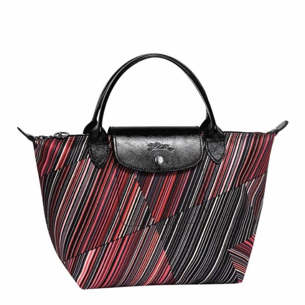 Longchamp Limited Edition Print Shoulder Tote. - Gem